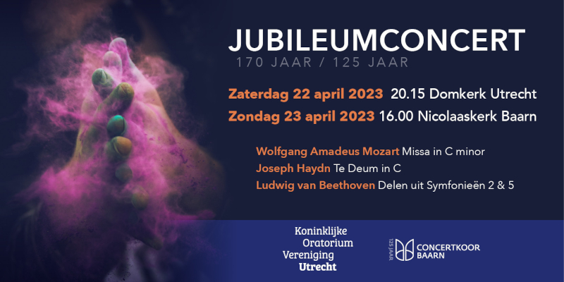 Dubbel Jubileumconcert 22 en 23 april 2023 - KOV Utrecht